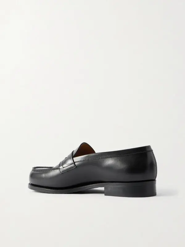 J.M. WESTON 180 Leather Penny Loafers