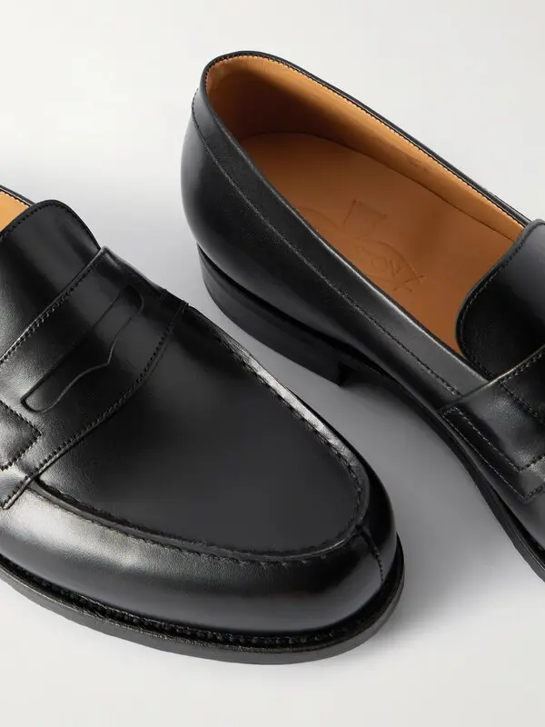 J.M. WESTON 180 Leather Penny Loafers