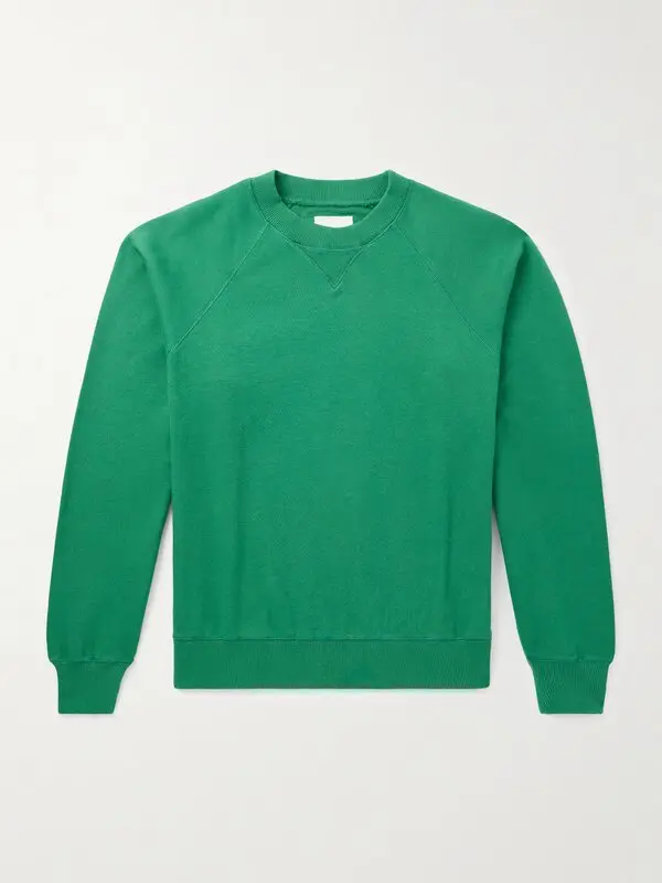 DRAKE'S Cotton And Cashmere-blend Jersey Sweatshirt
