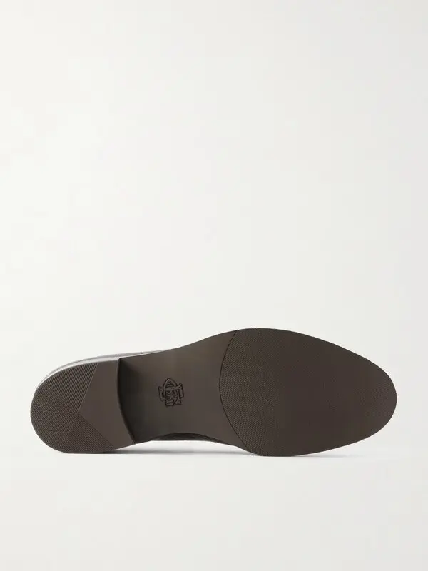 EDWARD GREEN Dover Full-grain Leather Derby Shoes - Brown