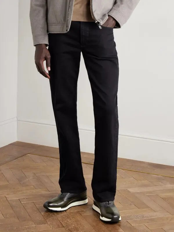 Berluti Fast Track Venezia Leather Oxford Sneakers - Green