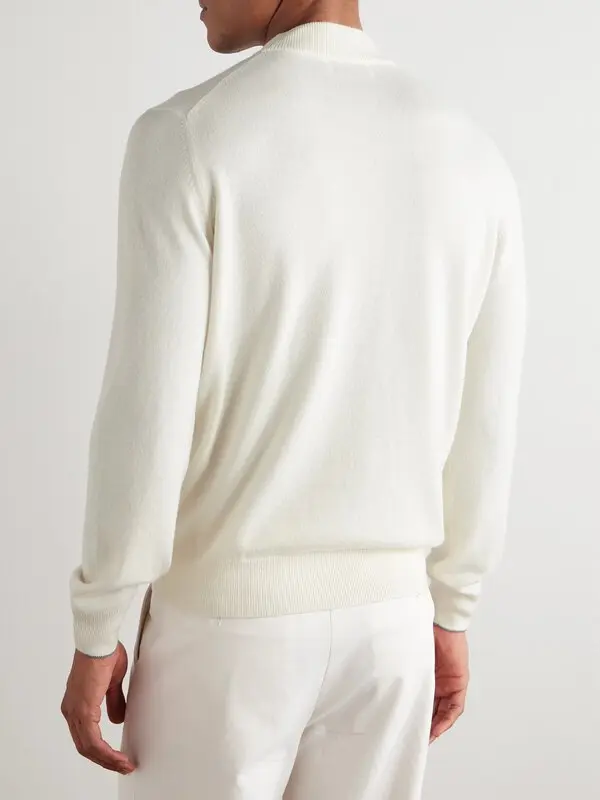 Brunello Cucinelli Cashmere Mock-neck Sweater - Neutrals