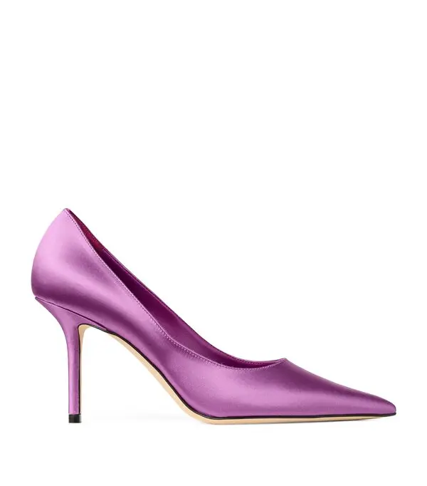 JIMMY CHOO Love 85 Satin Pumps - Purple