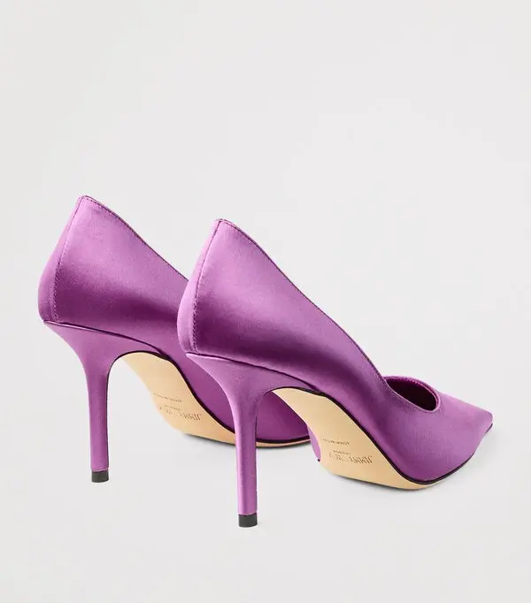 JIMMY CHOO Love 85 Satin Pumps - Purple