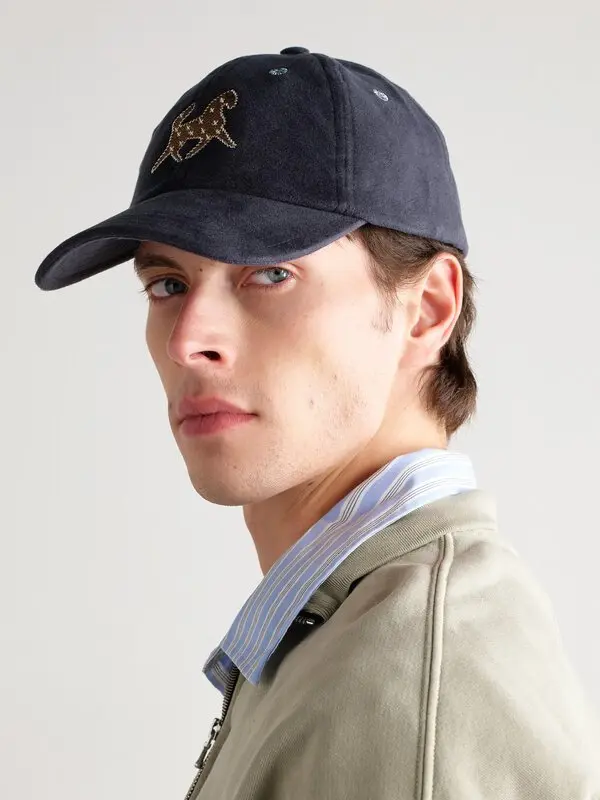 DRAKE'S Cotton-moleskin Baseball Cap