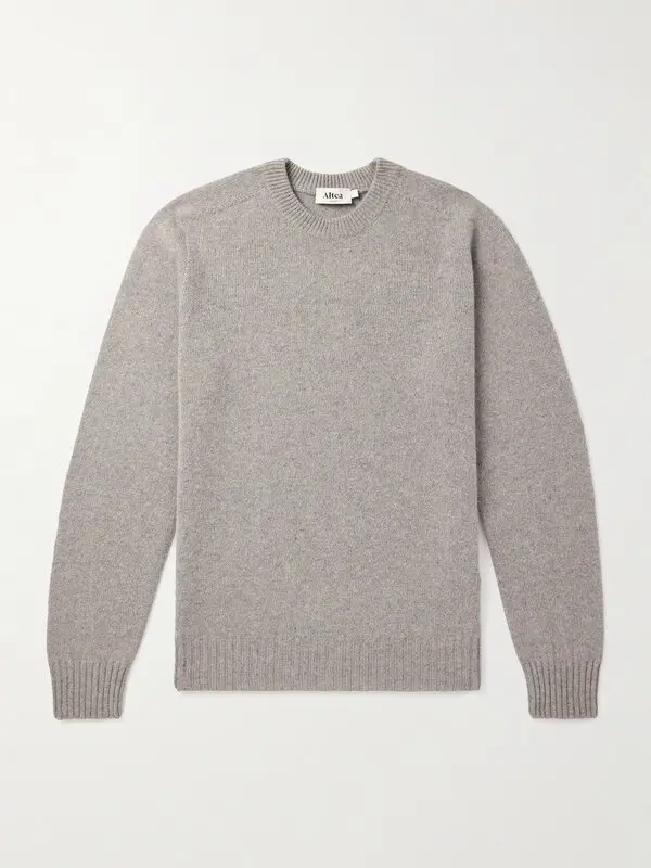 Altea Wool And Cashmere-blend Sweater - Gray