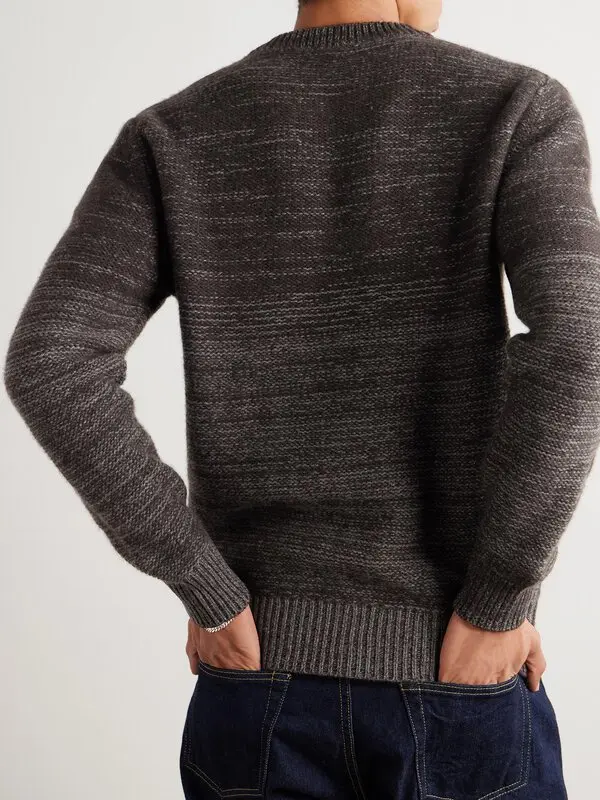 Altea Yak, Wool, And Cashmere-blend Sweater - Brown