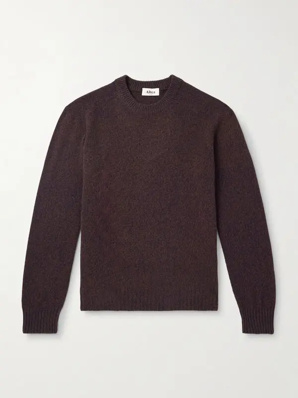 Altea Wool And Cashmere-blend Sweater - Brown