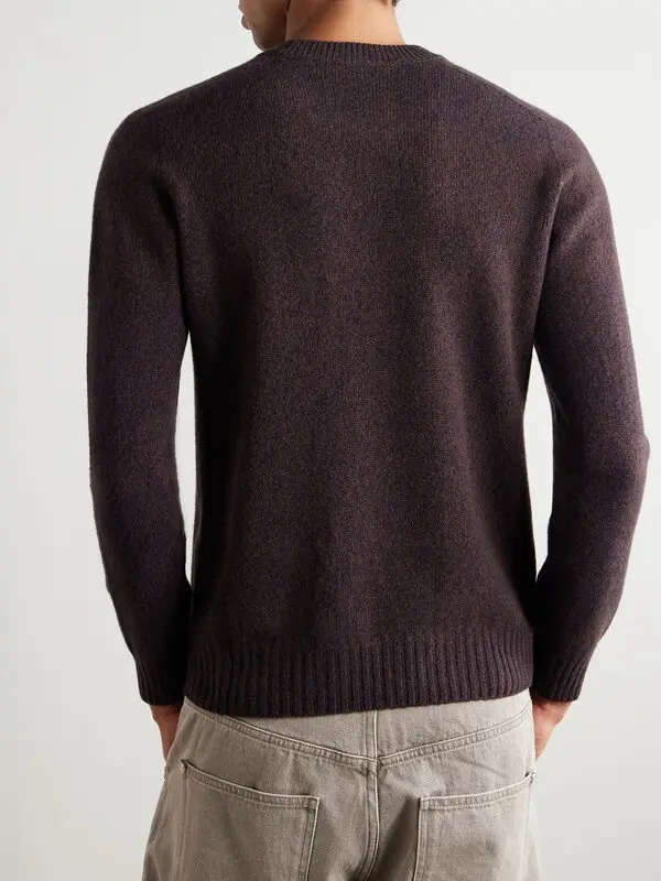 Altea Wool And Cashmere-blend Sweater - Brown