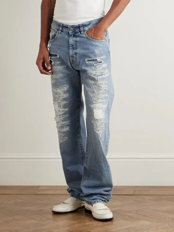 424 Straight-leg Distressed Jeans