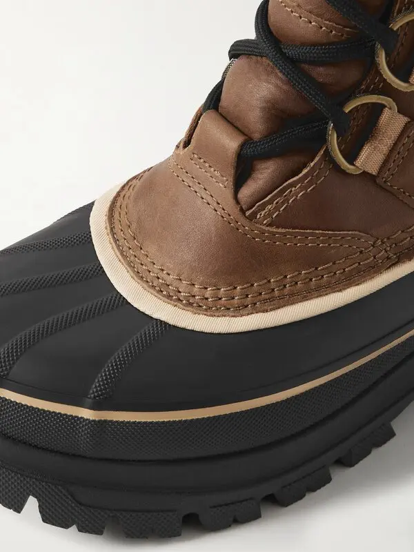 Sorel Caribou Horizon Fleece-trimmed Gore-tex Ankle Boots - Brown