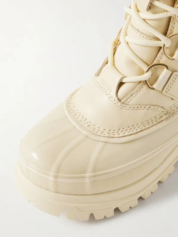 Sorel Caribou Horizon Fleece-trimmed Gore-tex Ankle Boots - Neutrals