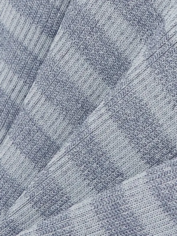 Proenza Schouler White Label Phyllis Ruffled Striped Ribbed-knit Turtleneck Sweater - Blue