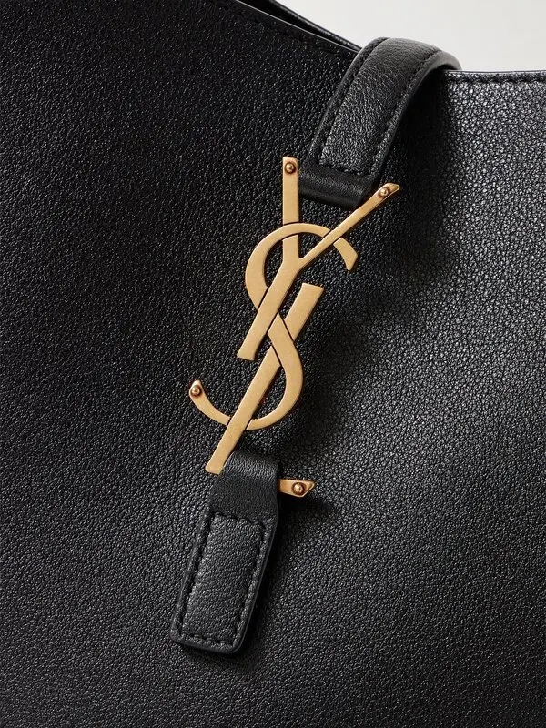 Saint Laurent Le 5 À 7 Leather Shoulder Bag - Black