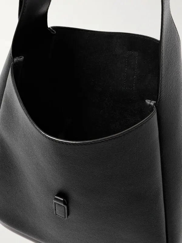 Saint Laurent Le 5 À 7 Leather Shoulder Bag - Black