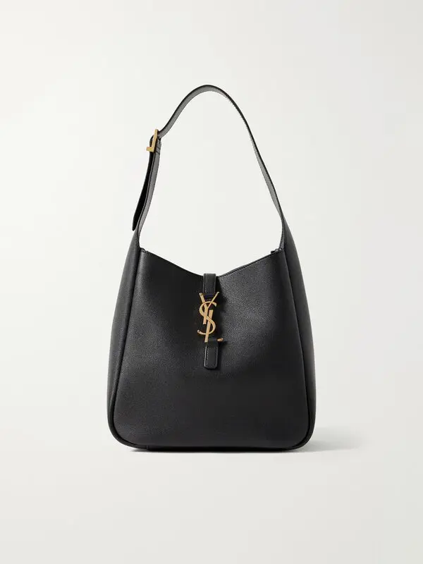 Saint Laurent Le 5 À 7 Leather Shoulder Bag - Black