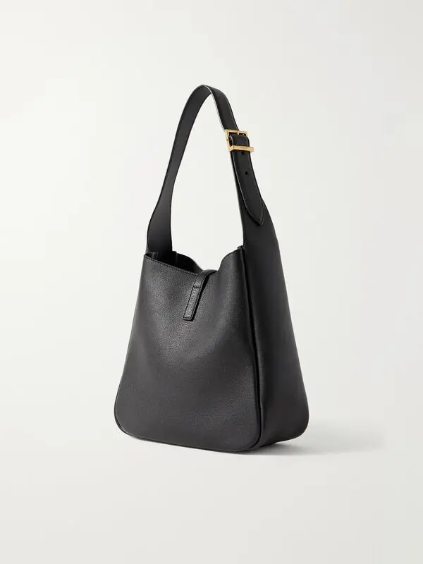 Saint Laurent Le 5 À 7 Leather Shoulder Bag - Black