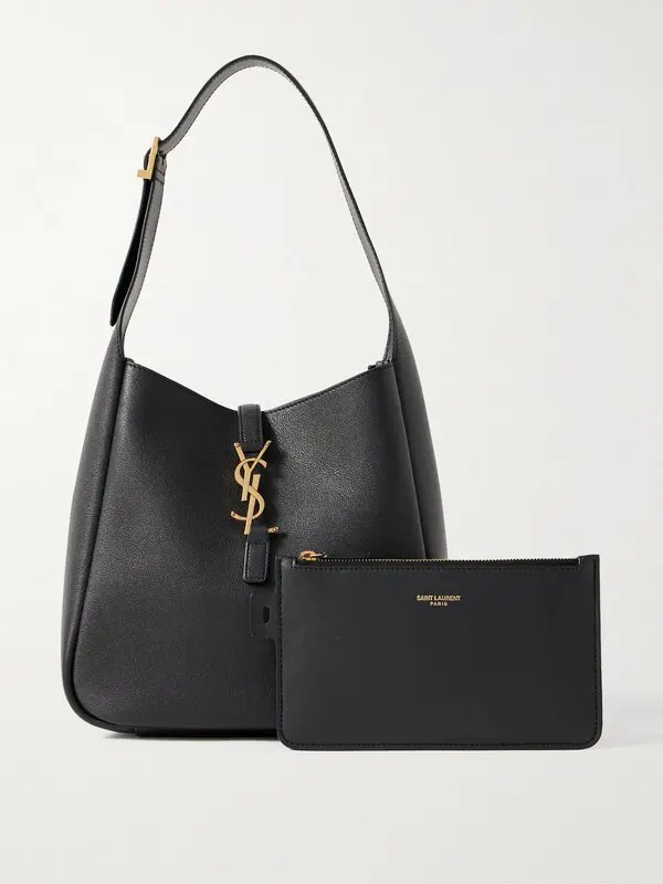 Saint Laurent Le 5 À 7 Leather Shoulder Bag - Black
