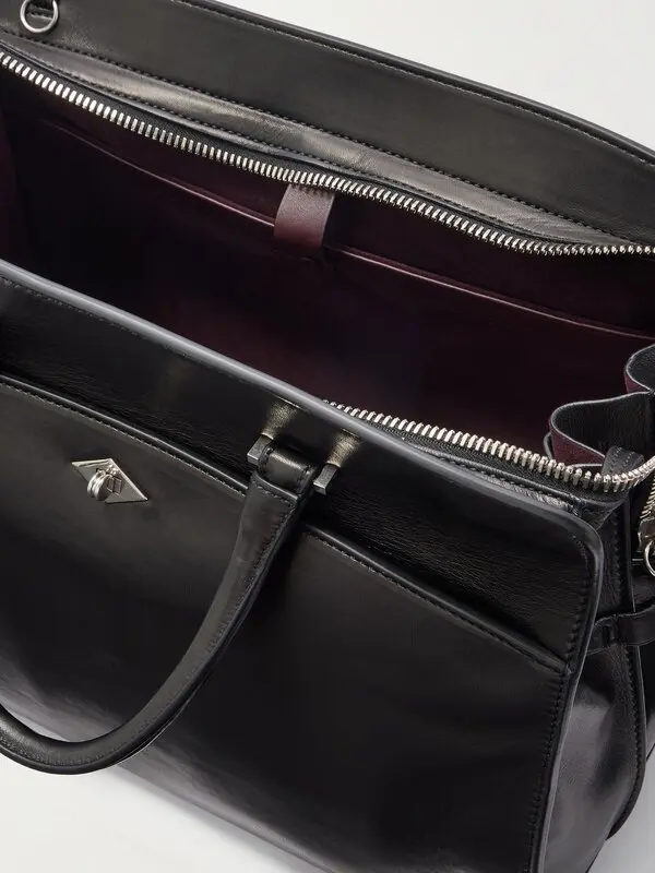 METIER Private Eye Leather Tote - Black