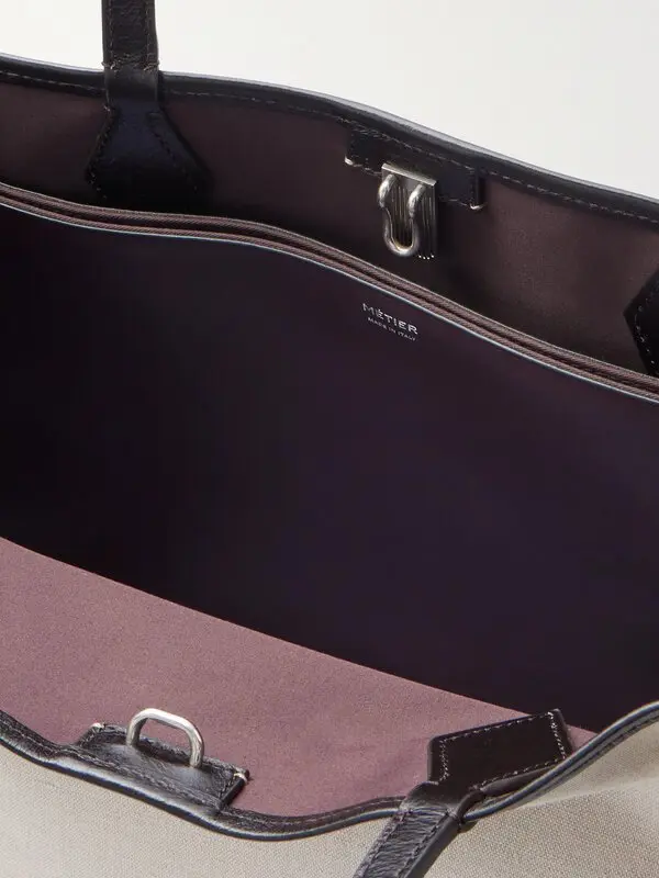 METIER Chameleon 34 Leather-trimmed Tote Bag