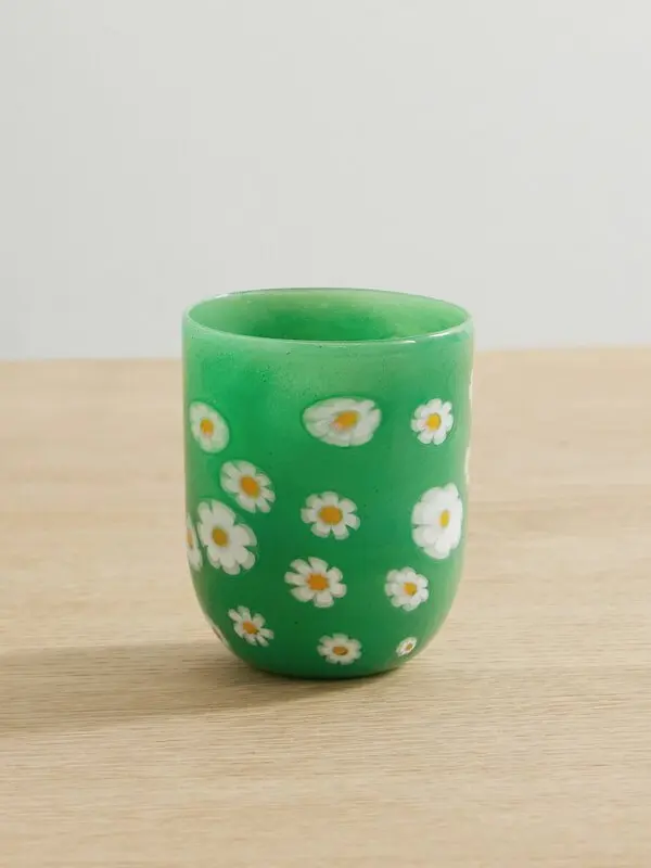 JW Anderson Laguna~b Murano Glass Tumbler - Green