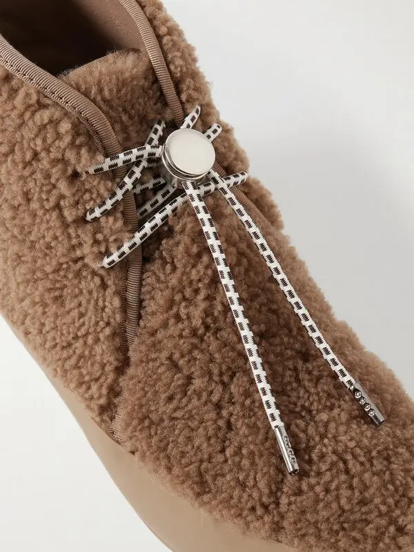 Le Monde Beryl Desert Shearling Ankle Boots - Neutrals
