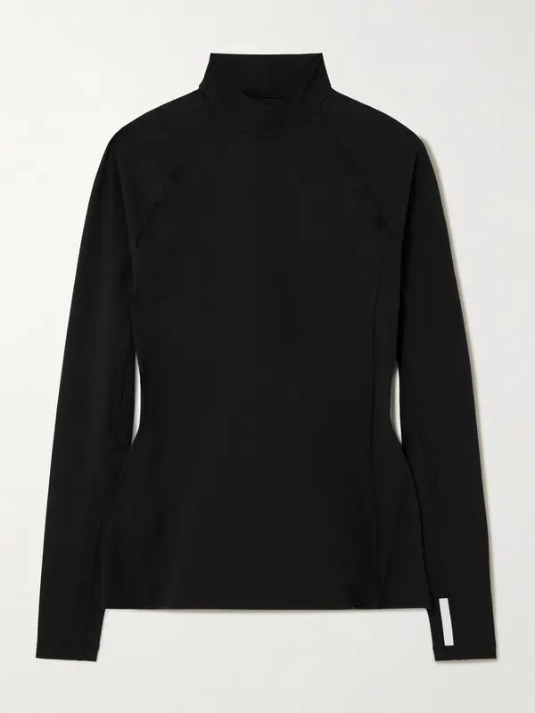 Hunza G Appliquéd Stretch Recycled-jersey Top