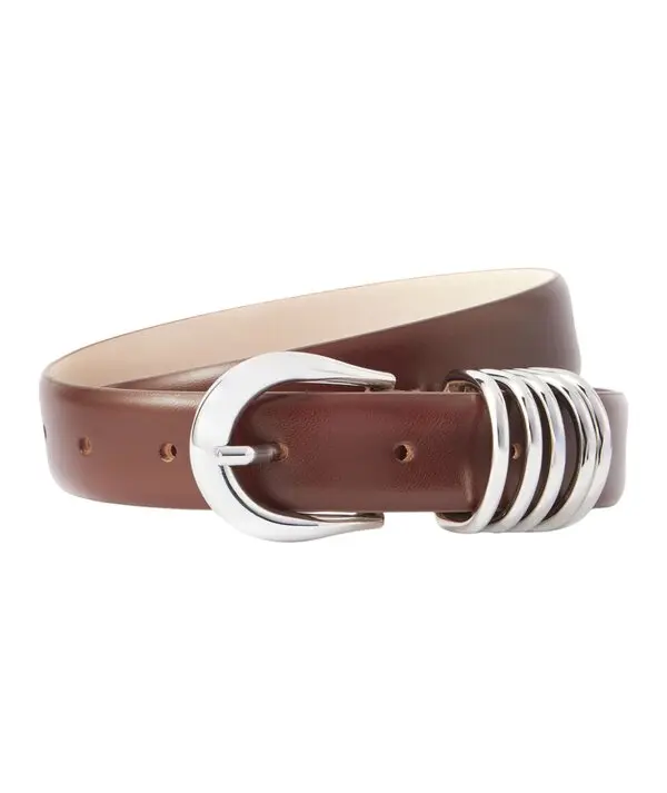 DEHANCHE Hollyhock Leather Belt - Brown