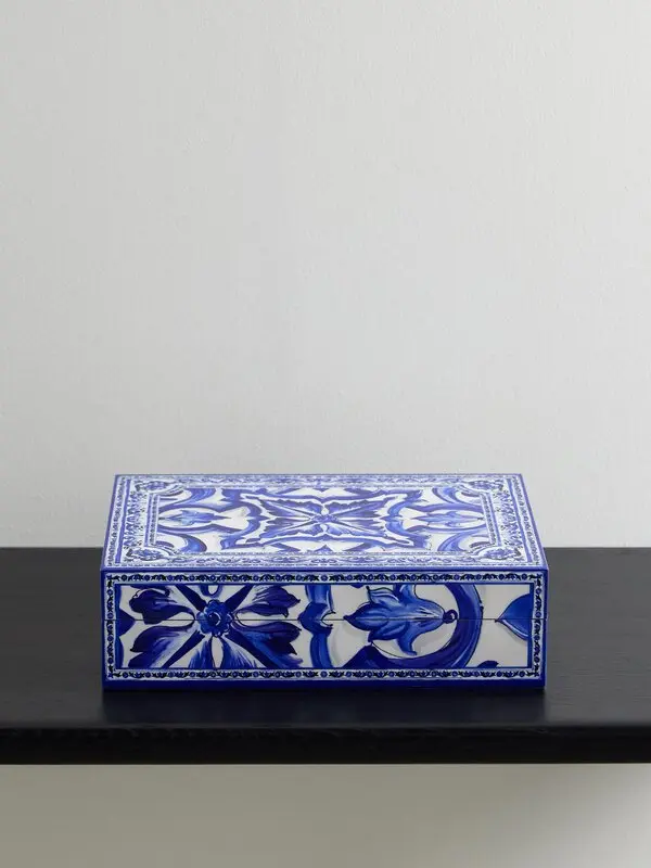Dolce & Gabbana Printed Plexiglass Box - Blue