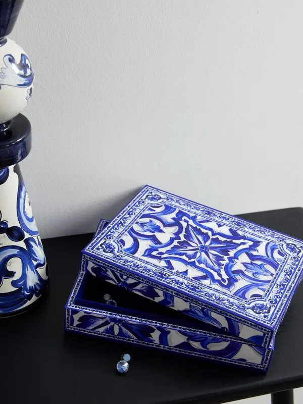 Dolce & Gabbana Printed Plexiglass Box - Blue