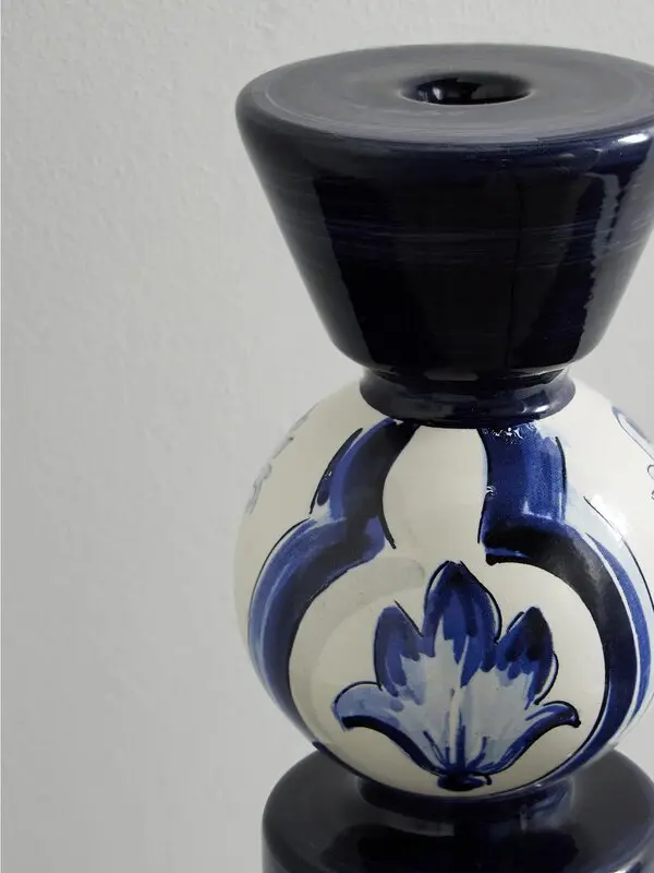 Dolce & Gabbana Ceramic Candle Holder - Blue