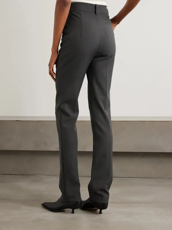 Calvin Klein Lucia Wool Slim-leg Pants - Gray