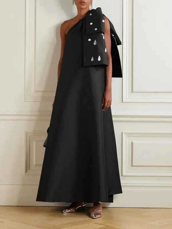 Bernadette Winnie One-shoulder Taffeta Gown