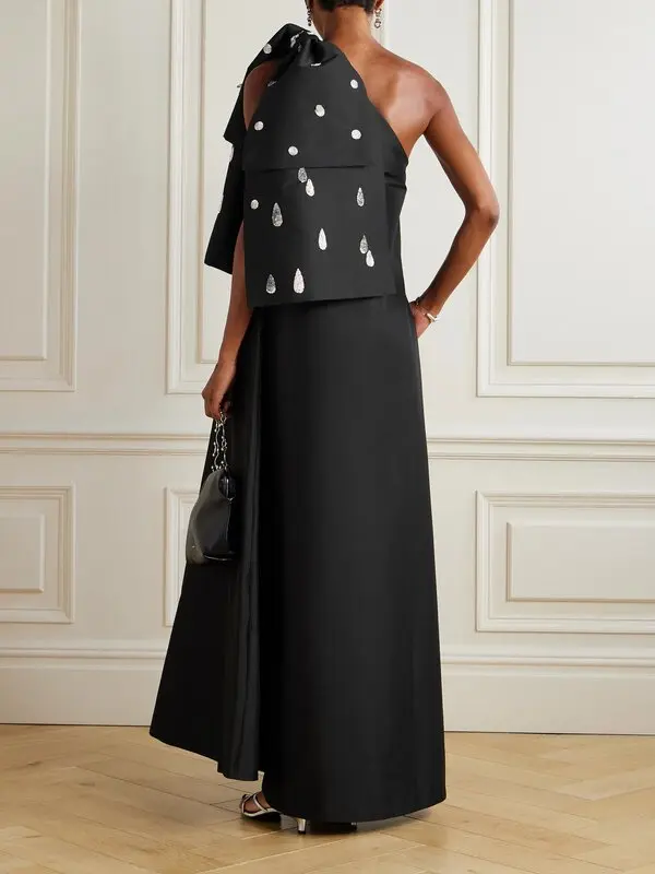 Bernadette Winnie One-shoulder Taffeta Gown