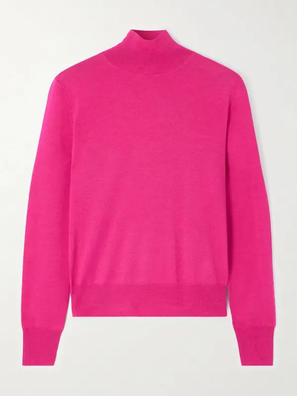 Carolina Herrera Wool And Cashmere-blend Turtleneck Sweater