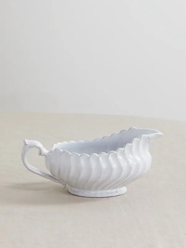 ASTIER DE VILLATTE Peggy Ceramic Sauce Boat - White
