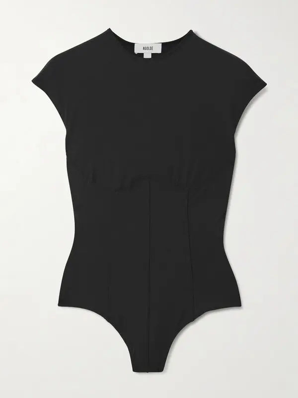 AGOLDE Nadia Stretch-jersey Bodysuit - Black