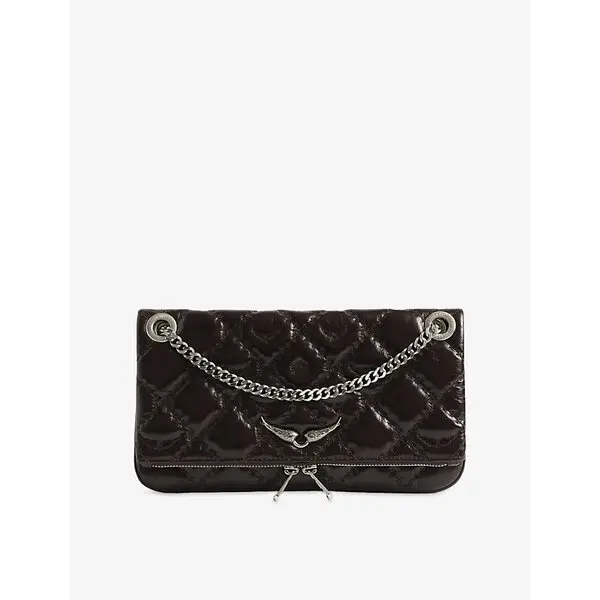 Zadig&Voltaire Rock Ii Vintage Patent-leather Clutch