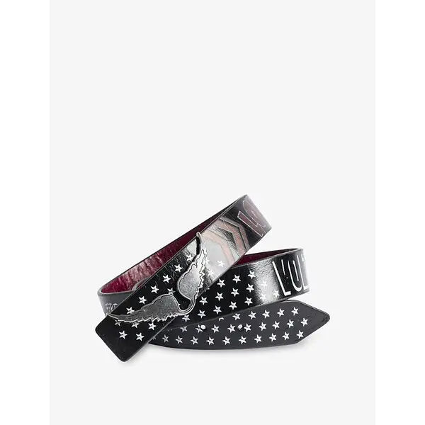 Zadig&Voltaire Rock Reversible Leather Belt - Black