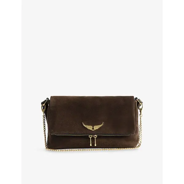 Zadig&Voltaire Rocky Ii Suede Cross-body Bag - Wood