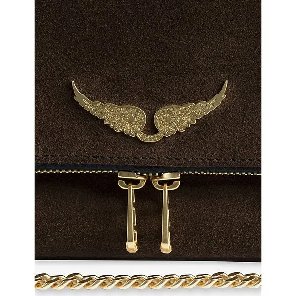 Zadig&Voltaire Rocky Ii Suede Cross-body Bag - Wood