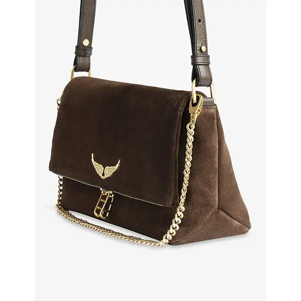 Zadig&Voltaire Rocky Ii Suede Cross-body Bag - Wood