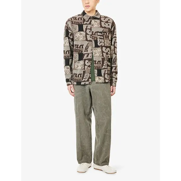 LES DEUX Kaleb Patchwork Jacquard Overshirt