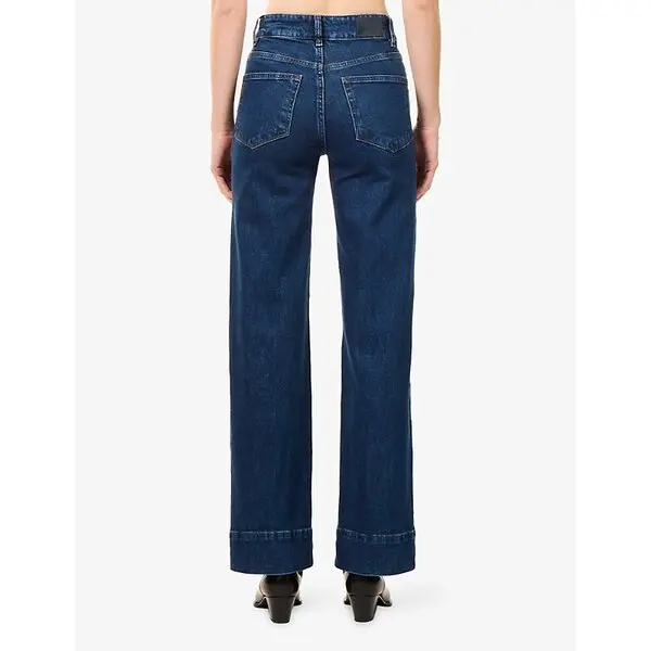 Paige Sasha Wide-leg High-rise Denim Jeans - Enfield
