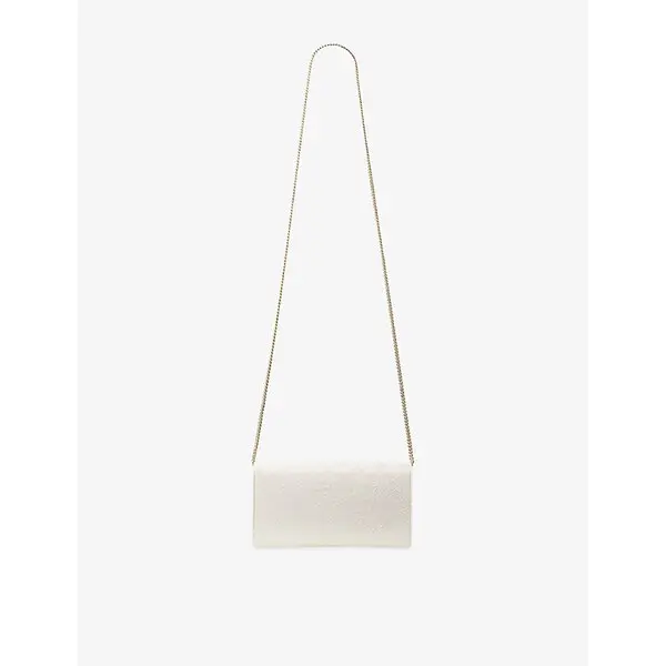 JIMMY CHOO Emmie Lace Clutch Bag - Ivory/light Gold