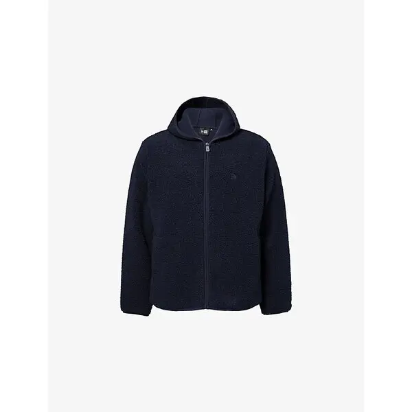 New Era Logo-embroidered Hooded Sherpa Jacket
