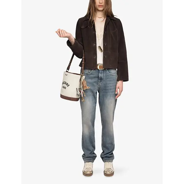 Zadig&Voltaire Lessa Suede Jacket - Dark Chocolate