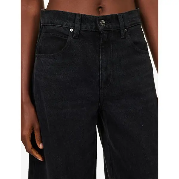 Paige Cameron 34" Wide-leg High-rise Jeans - Boho Black