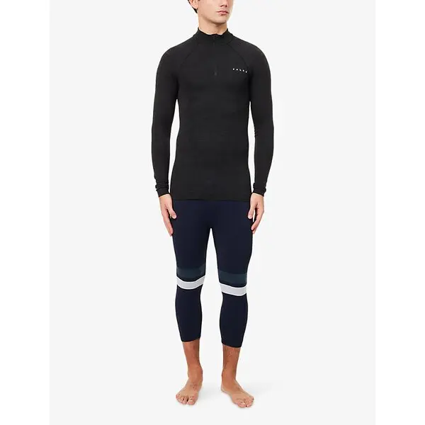 Falke Tech Quarter-zip Stretch-wool Blend Top