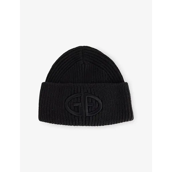 Goldbergh Logo-embroidered Knitted Beanie - 9000 Black